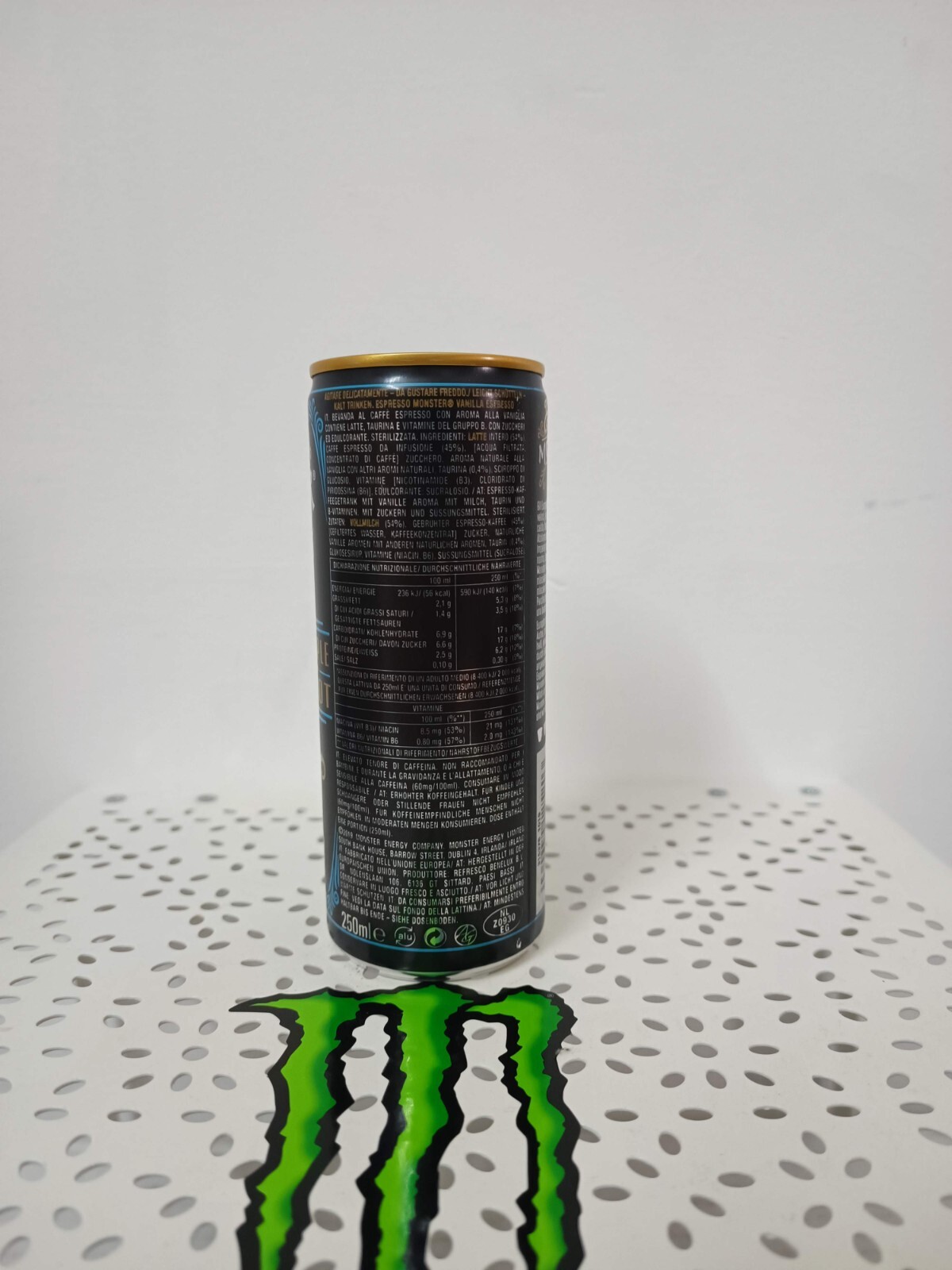 MONSTER ENERGY VANIGLIA ESPRESSO VANILLA scatola 250 ml ITALIA (solo ...