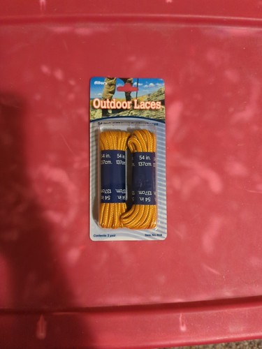 GOLD OUTDOOR BOOT SHOE LACES 54" LONG FITD 8 TO 9 EYELETS 2 Pairs ...