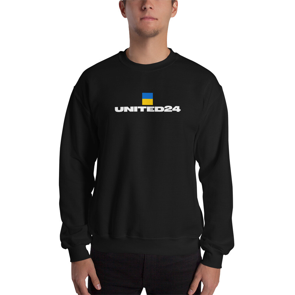 United24 Zelensky Sweatshirt Ukrainian Crewneck Unisex Support Ukraine ...