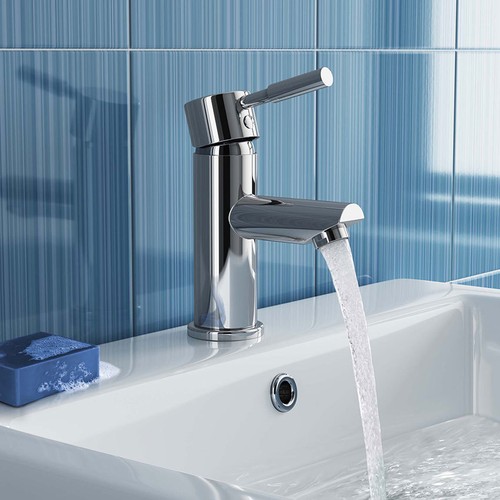 Modern Bath Shower Mixer Tap with 3 Way Rigid Riser Shower Kit & Basin ...