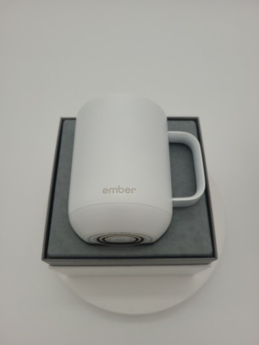 Ember CM191002US 10oz Temperature Control Smart Mug 2 - White Heat NEW ...