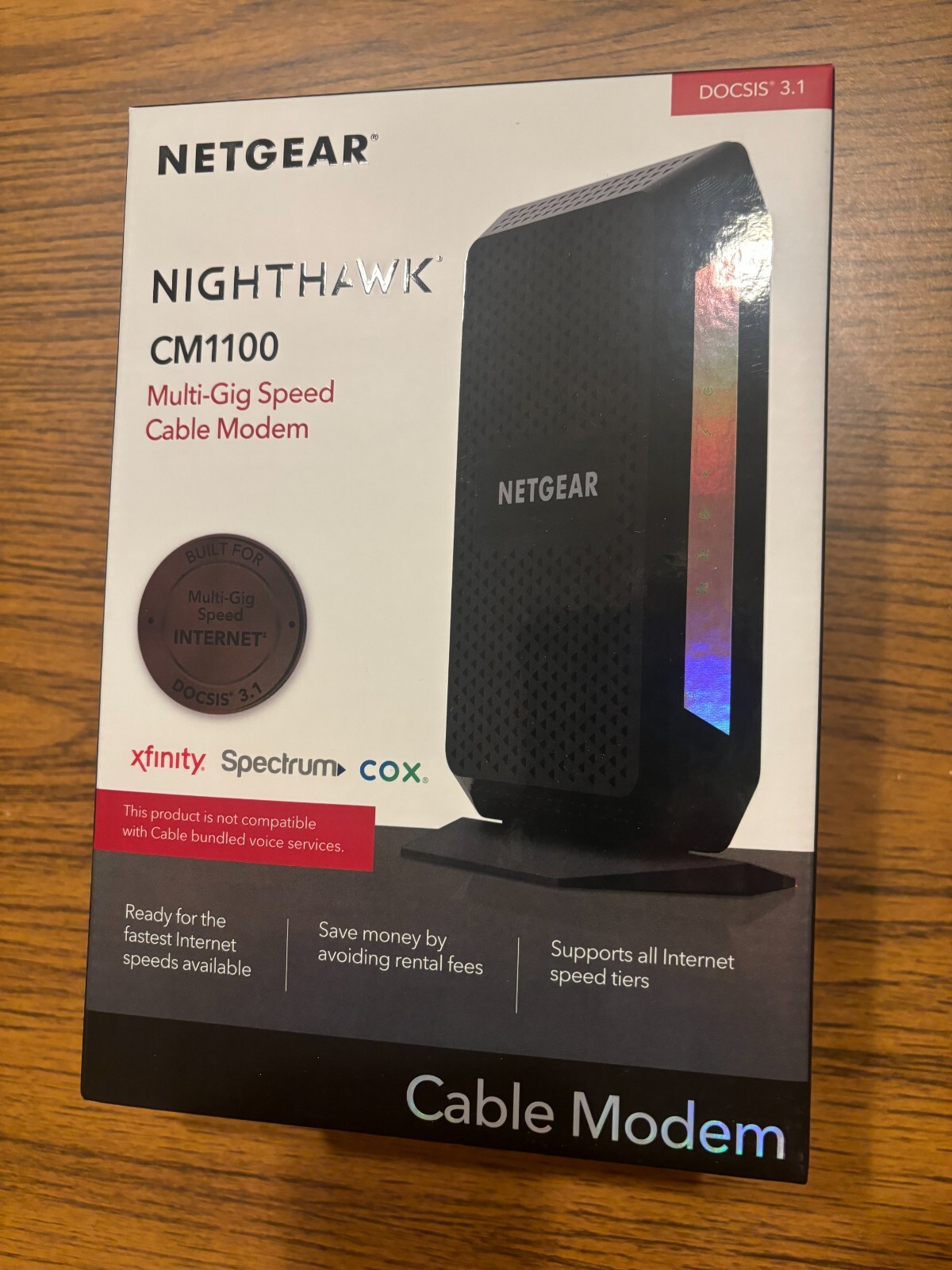 Netgear CM1100 DOCSIS 3.1 Multi-Gig Cable Modem | eBay