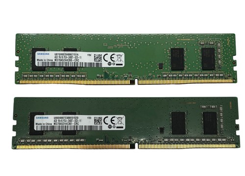 Samsung 8GB (2x4GB) RAM PC4-19200 DDR4-2400T Desktop SDRAM M378A5244CB0 ...