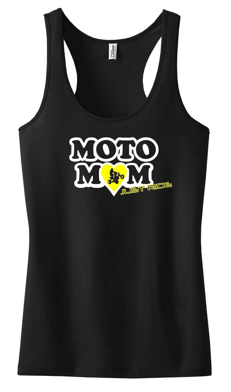 MOTO MOM RACERBACK TANK TOP SHIRT JUST RIDE ATV QUAD 4 WHEELER | eBay