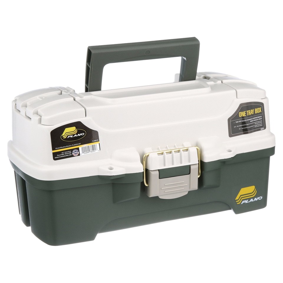 Plano 6201 One-Tray Tackle Box, Bait Storage, Extending Cantilever-tray ...