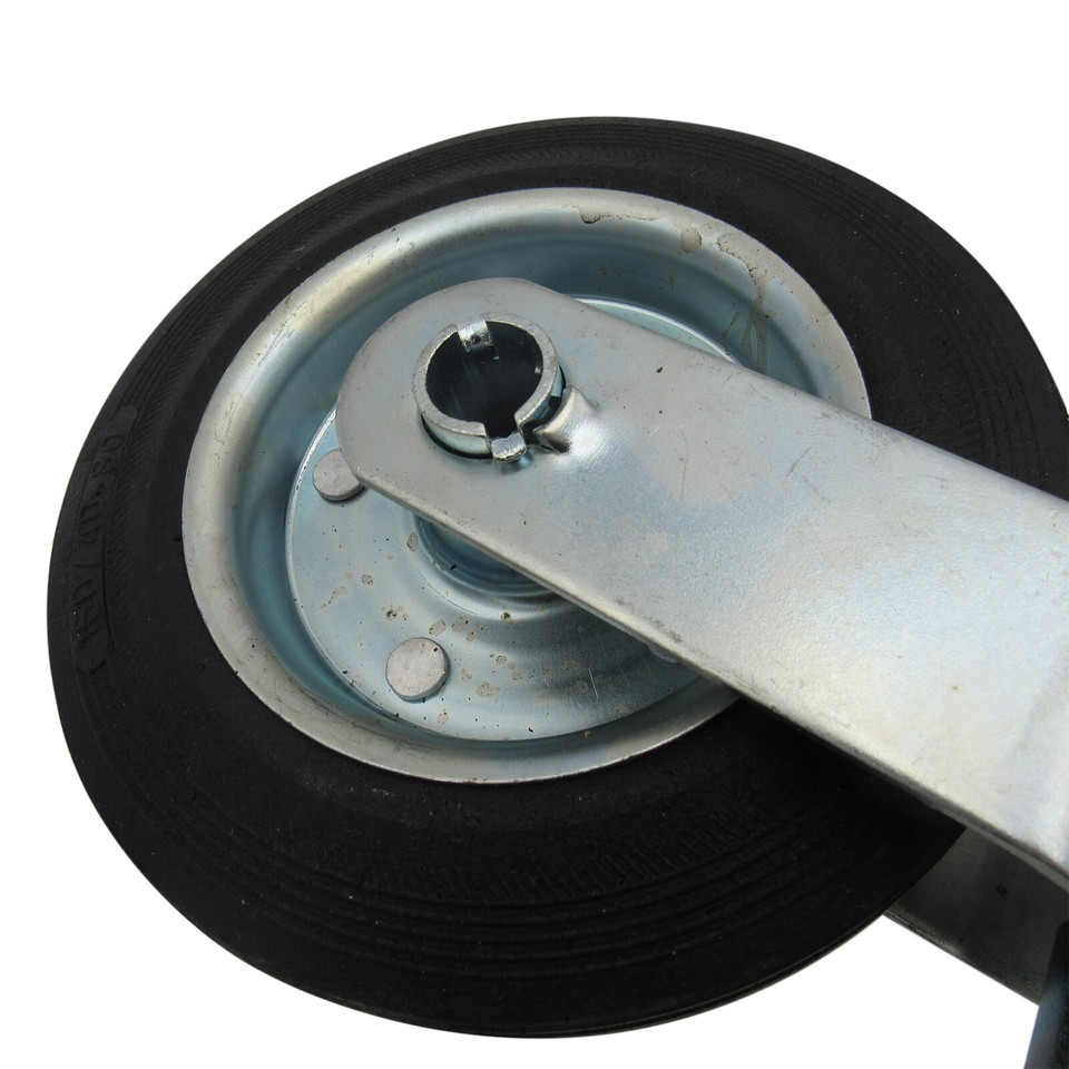 Heavy Duty Jockey Wheel 34MM (Metal Rim Wind Up Handle Trailer Caravan ...