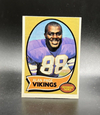 1970 Topps Football Card #59 Alan Page ROOKIE – Vikings – Small Crease ...