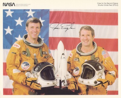 JOE ENGLE Autographed Signed Space Shuttle STS-2 NASA Color Photograph ...