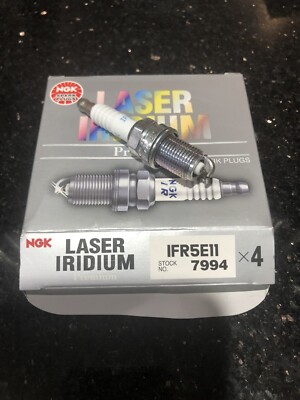 REAL GENUINE NEW NGK OEM+ Laser Iridium Spark Plugs 4-Pack 7994 IFR5E11 ...