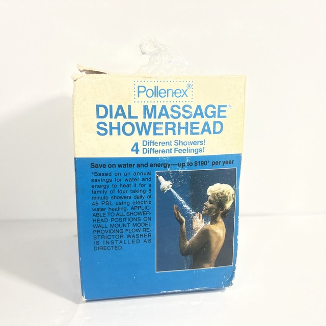 Pollenex Power Shower Head Massage DM109 4 Settings - Vintage for sale ...