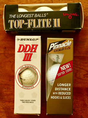 3 Sleeves 6 Balls PINNACLE GOLD LS FLITE II DDH III NEW NOS SPALDING ...
