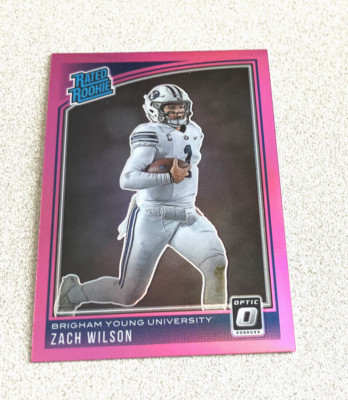 2021 Panini Donruss Optic RC Pink Prizm #204 Zach Wilson BYU | eBay