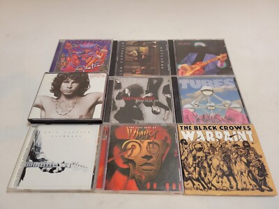 Classic Rock 9 CDs Music Lot Complete Rock N Roll Doors Clapton Santana ...