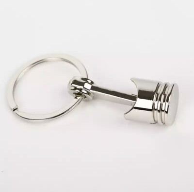 Fancy Metal Piston Car Styling Keychain Keyfob Engine Fob Key Chain ...