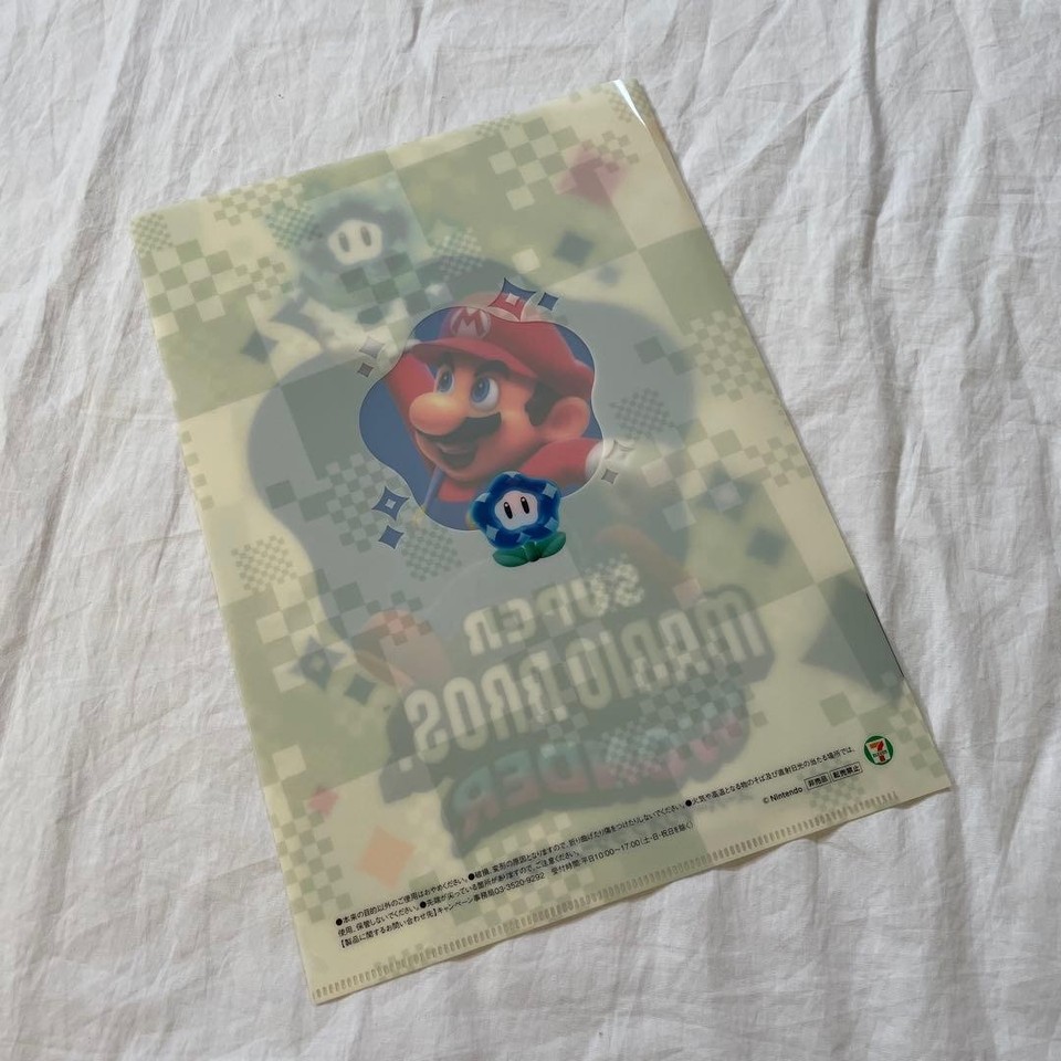 Super Mario Bros Wonder Clear File A4 8.3x11.7in Mario Folder Not for ...