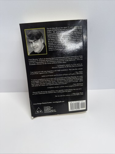 Final Warning: A History of the New World Order by Rivera, David Allen 9780971139190| eBay