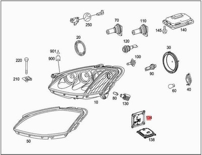 Genuine MERCEDES C216 W221 S-CLASS W221 Control unit complete ...