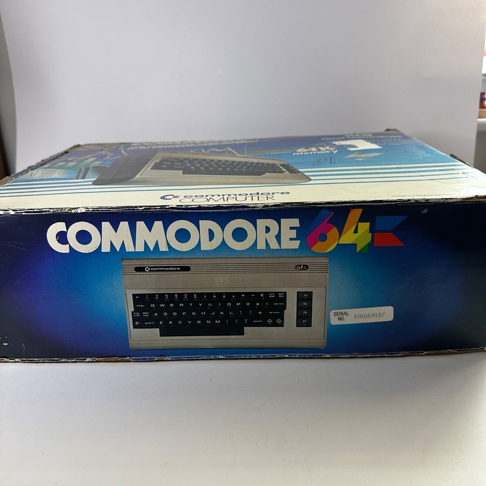 Commodore 64 Vintage Computer Console in Original Box Working Condition ...
