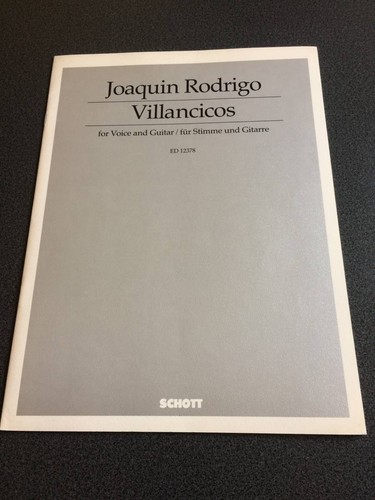 RARE SCORE! Joaquin Rodrigo Rodrigo Villancicos/Song and Guitar | eBay
