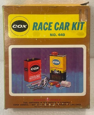 Cox RACE CAR KIT 440 Fuel Racing Battery Four Forty Tools String Wire ...
