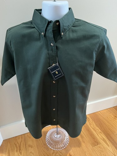 Jonathan Corey Womens Size Medium Work Shirt Blouse Button Front Green ...