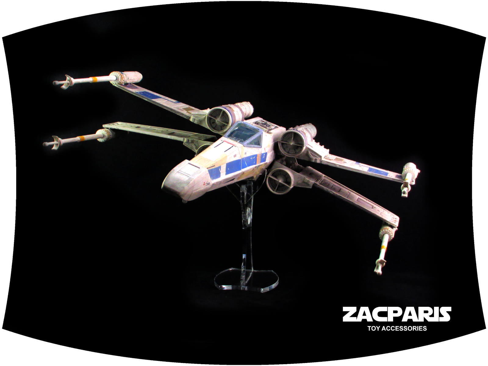Display stand for Hasbro Star Wars TVC Antoc Merrick's X-Wing Fighter ...