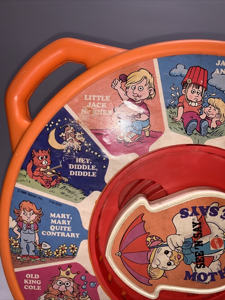 Vintage See N Say Mother Goose Says Mattel 1989 | eBay
