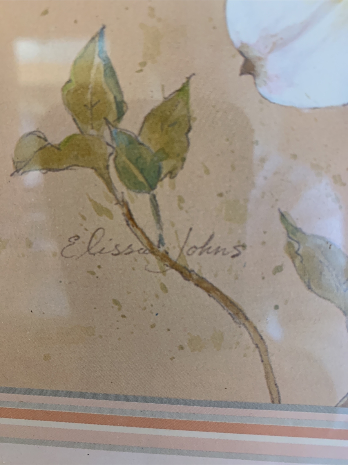 2 Pair Signed Elissa Jones Southern Magnolia Watercolor Prints W ...
