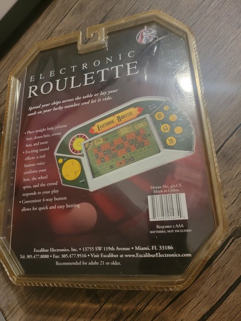 Excalibur Electronic Roulette Handheld Game 21older for sale online | eBay