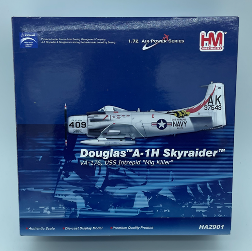 Hobby Master A-1H Skyraider VA-176 USS Interpid Mig Killer HA2901 HA ...