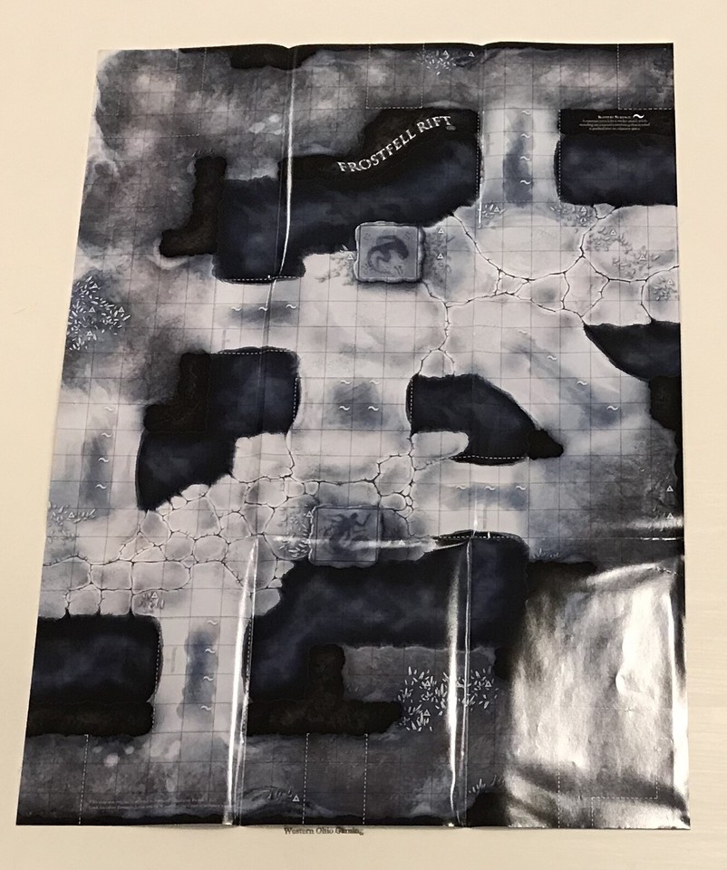 D&D Miniatures Drizzt Scenario Pack Frostfell Rift Map Promo Poster ...