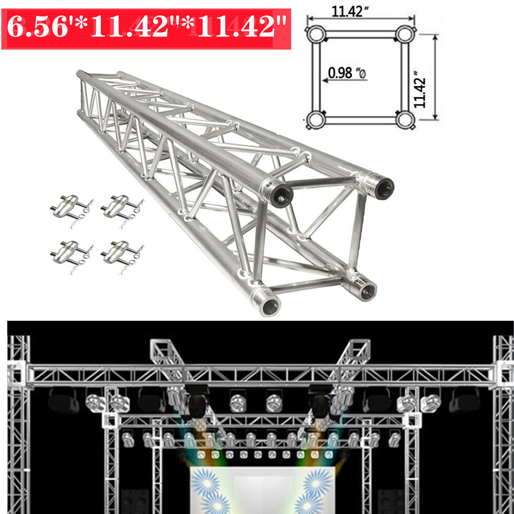 2 Meter (6.56FT) STRAIGHT SQUARE ALUMINUM TRUSS SEGMENT FOR PRO AUDIO ...