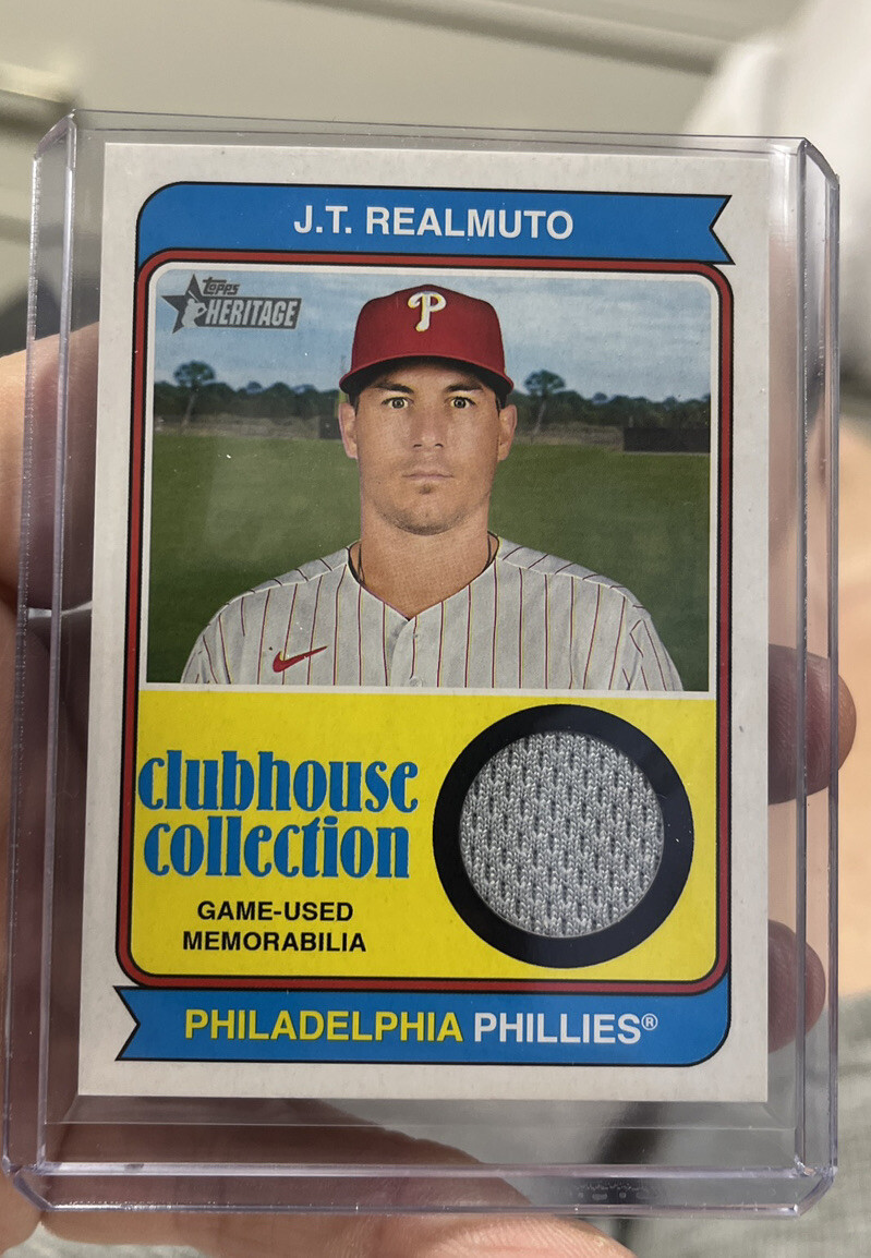 2023 Topps Heritage - JT Realmuto CCR-JRO Clubhouse Collection Relic ...