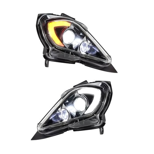 1Pair LED Headlights Set For YAMAHA RAPTOR 250 350 700 YFZ Wolverine ...