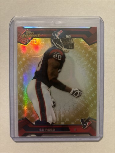 2013 Topps Finest Ed Reed Gold Refractor /75 | eBay