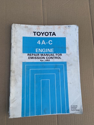 Toyota Ae86 Ae71 4AC Repair Manual For Emission Control | eBay Australia