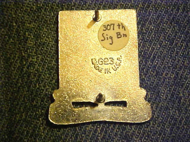 307th Signal Battalion DUI Pin Badge Unit Crest Clutchback Multicolor ...