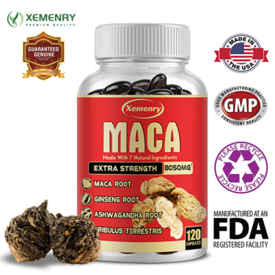 Maca 8050mg - Tribulus - Men's Testosterone Booster, Energy & Endurance ...