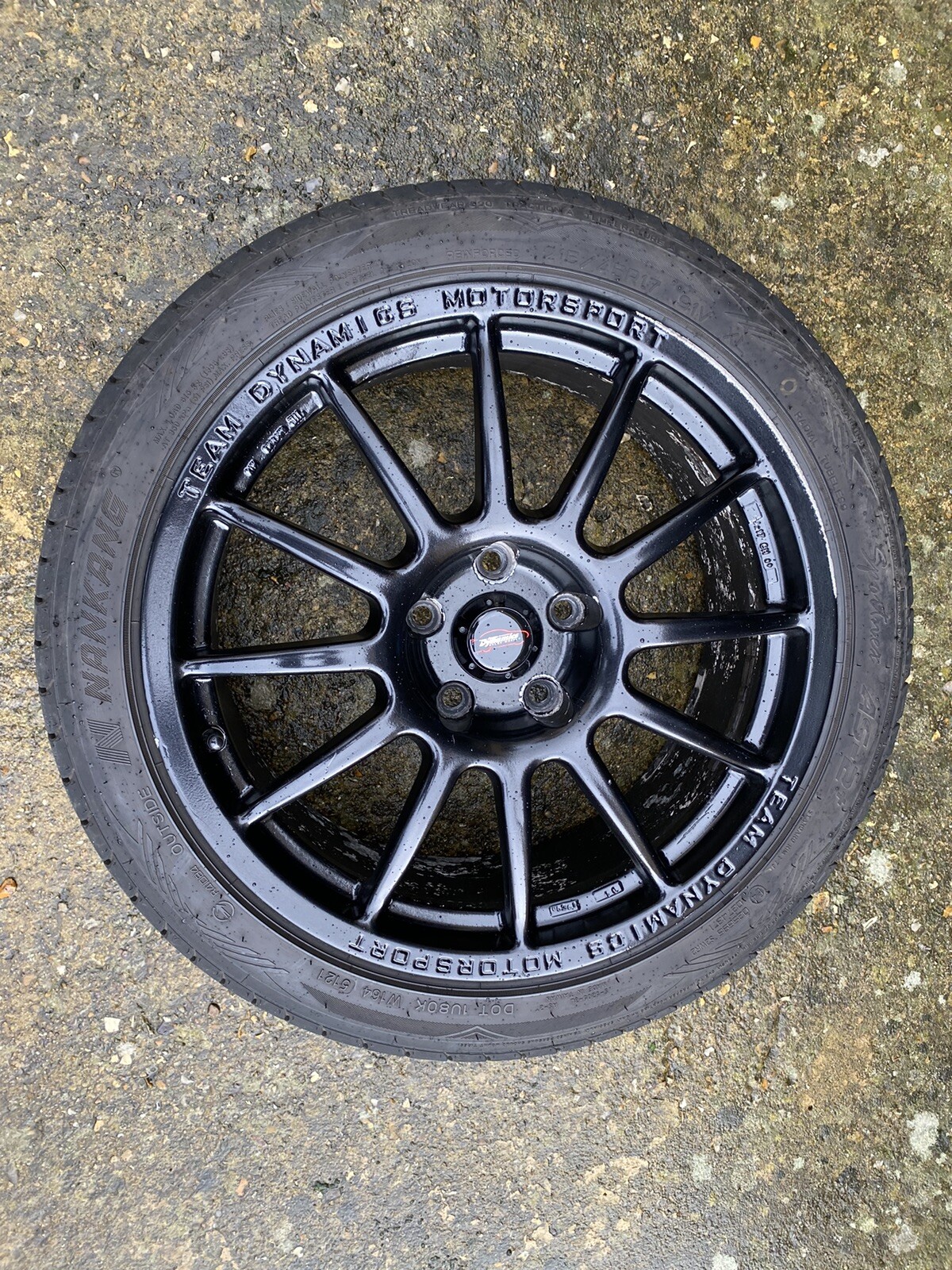 Team Dynamics Pro Race 1 2 5x110 Black Alloy Wheels X4 With Tyres X 4 ...