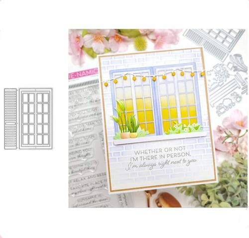 Window Metal Dies Cutting Scrapbooking Stencils Paper Card Craft ...