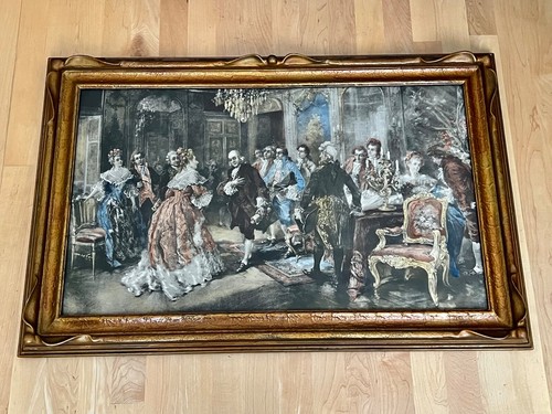 Antique Large Art Nouveau Wood Pie Crust Picture Frame . | eBay