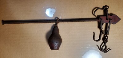 Vintage Cast Iron P.S. &W. Co. Hanging Balance Beam Cotton Tobacco ...
