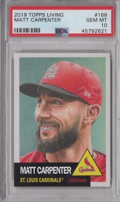 Matt Carpenter 2019 Topps Living PSA 10 Gem Mint Graded Card Cardinals ...