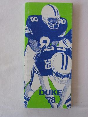 VINTAGE 1978 DUKE FOOTBALL PRESS MEDIA GUIDE | eBay
