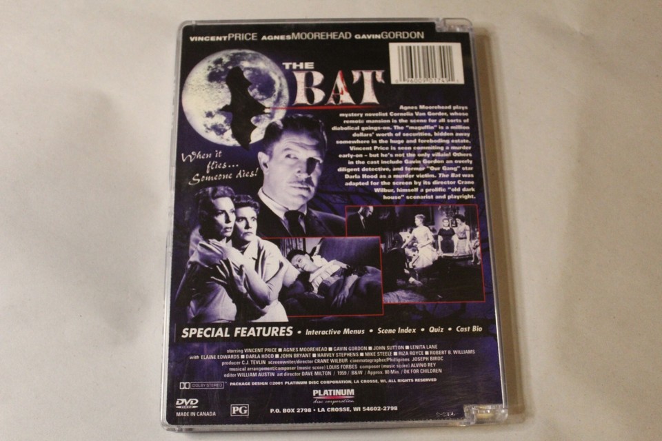 The Bat (DVD, 2000) 96009017491| eBay