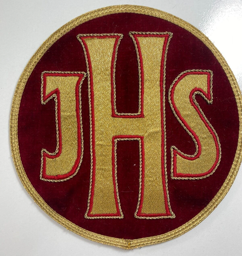 Liturgical JHS Church Emblem Embroidered Patch Sew On Vestment Jesus ...