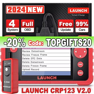 2026 LAUNCH CRP123 V2.0 PRO Elite OBD2 Code Reader Car Diagnostic Tool ...