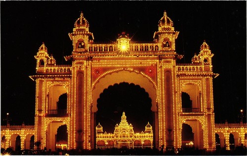CPM Mysore Maharaja's palace Main entrance INDIA (1182146) | eBay