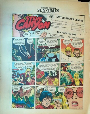 Chicago Sunday Sun-Times Comic Section May 17 1970 Steve Canyon Mary ...