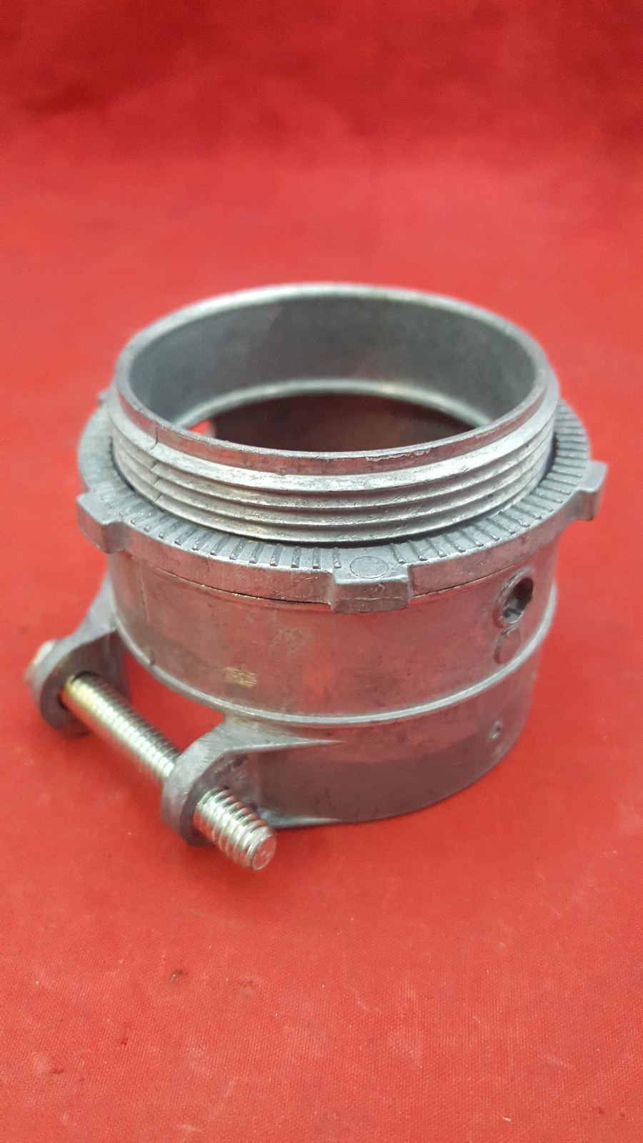 QTY: 2 - 2" Galvanized Conduit Squeeze Connectors Steel - Bolt ...